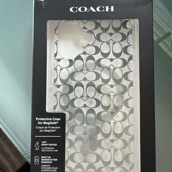 Coach | Cell Phones & Accessories | Coach Clear W Grey Greenish ...